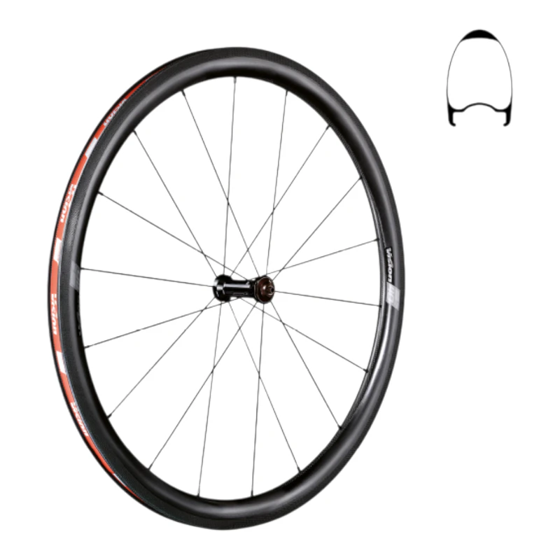 Vision Roues de vélo de route SC 40 Rim (Noir) | privatesportshop.fr