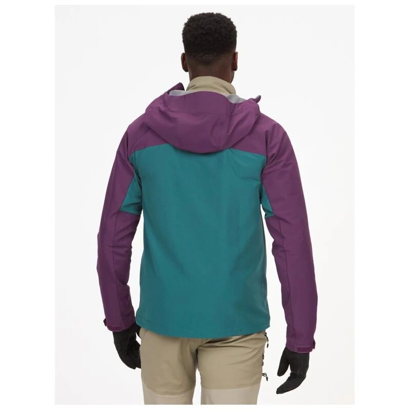 Marmot Mens ROM GTX Infinium Hooded Jacket (Purple Fig/Dark Jungle)