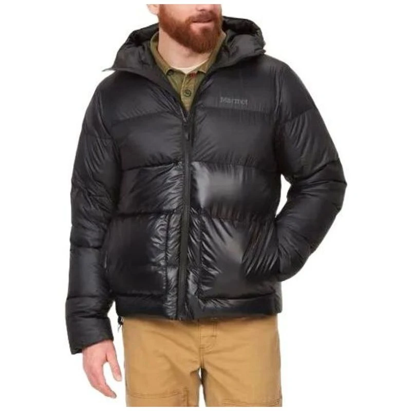 Marmot Mens Guides Hooded Down Jacket (Black) | Sportpursuit.com