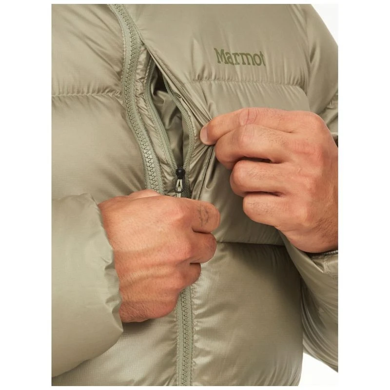 Marmot Mens Guides Hooded Down Jacket (Vetiver) | Sportpursuit.com