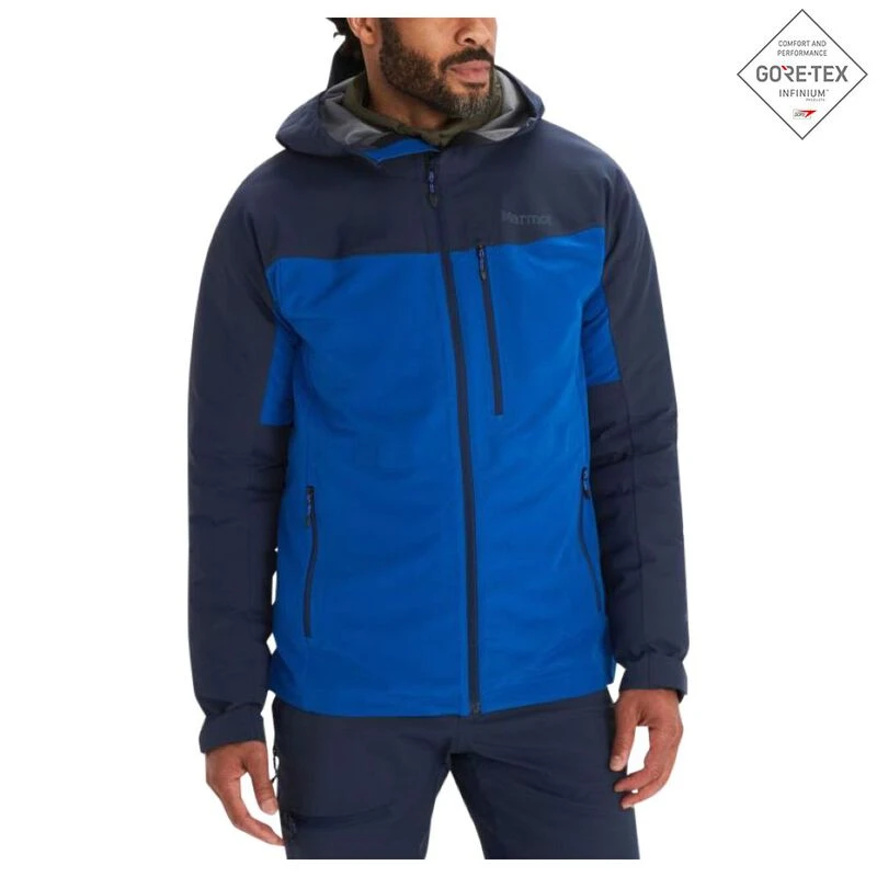 Marmot Mens ROM Hooded Jacket (Dark Azure/Arctic Navy) | Sportpursuit.