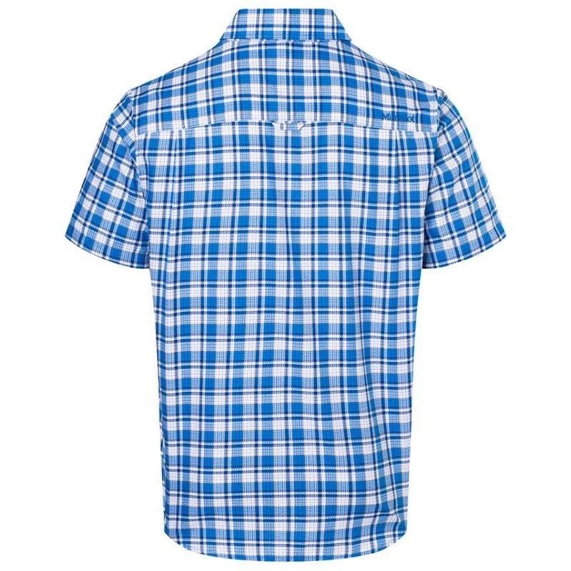 Marmot Mens Syrocco Short Sleeve Shirt (Clear Blue) | Sportpursuit.com