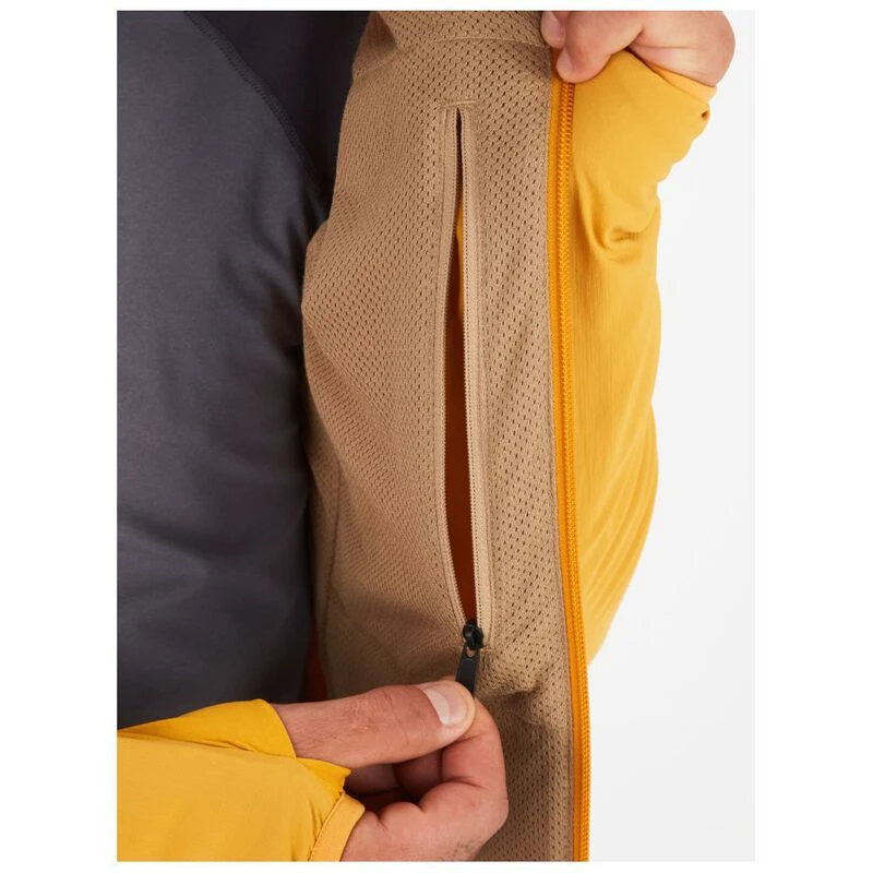 Marmot Mens Alt HB Hooded Jacket (Yellow Gold) | Sportpursuit.com