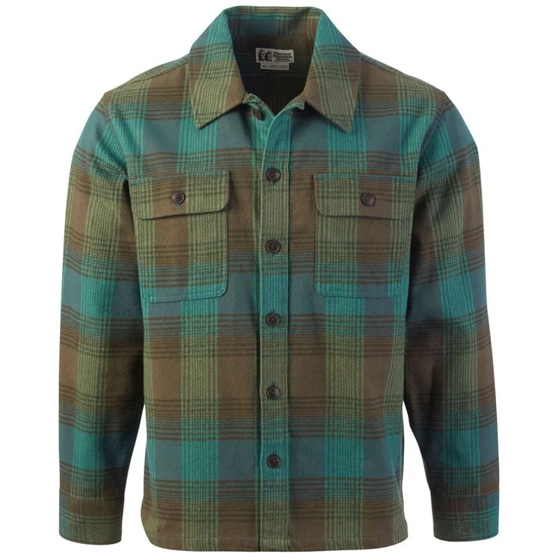 Marmot Mens Incline Heavyweight Flannel Shirt (Dark Jungle) | Sportpur
