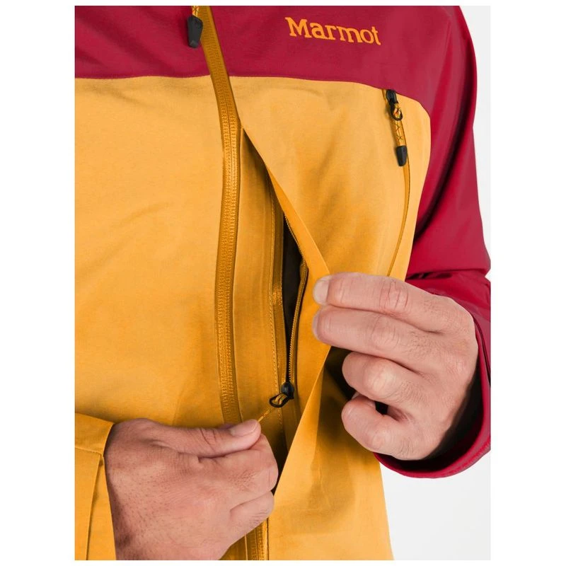 Marmot Mens Alpinist Jacket (Team Red/Golden Sun) | Sportpursuit.com