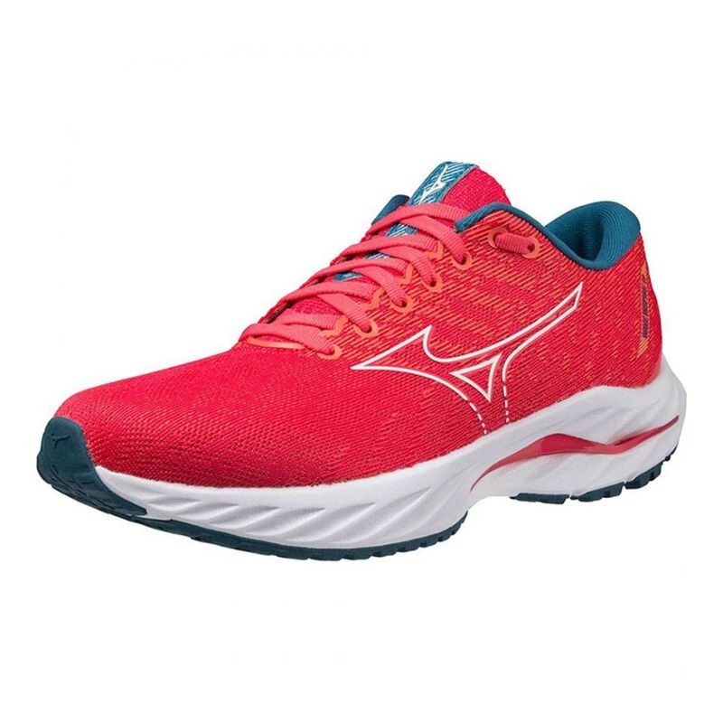 Mizuno Womens Wave Inspire 19 Running Shoes (Red) | Sportpursuit.com