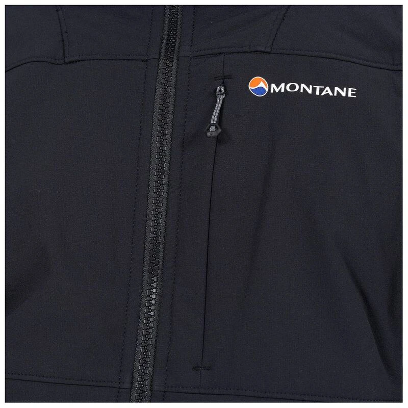 Montane Mens Krypton Hooded Softshell Jacket (Black) | Sportpursuit.co