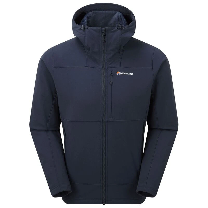 Montane Mens Krypton Hooded Softshell Jacket (Eclipse Blue) | Sportpur