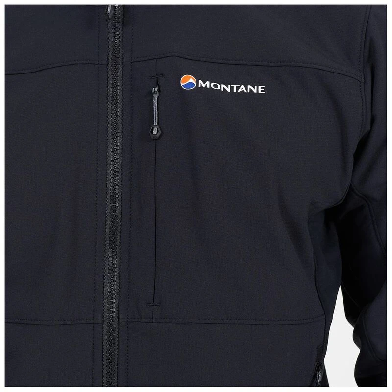 Montane Mens Krypton Softshell Jacket (Black) | Sportpursuit.com