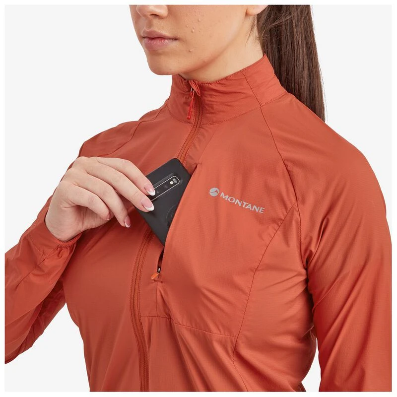 Montane Womens Featherlite Jacket (Saffron Red) | Sportpursuit.com