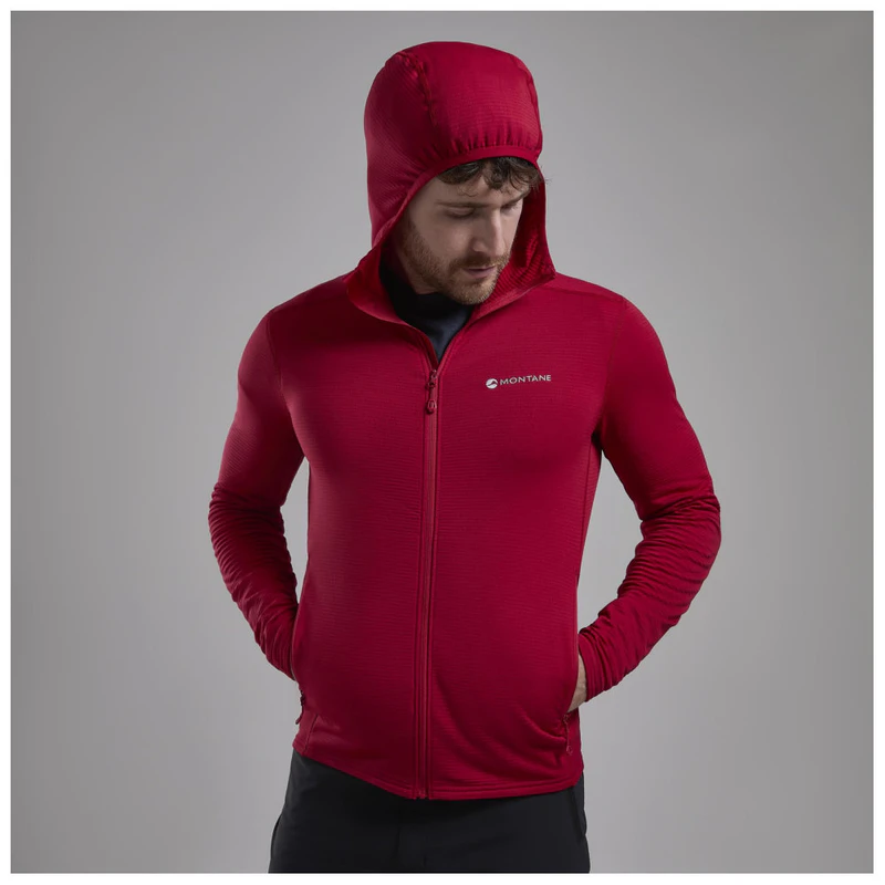 Montane Mens Protium Lite Fleece Jacket (Acer Red) | Sportpursuit.com