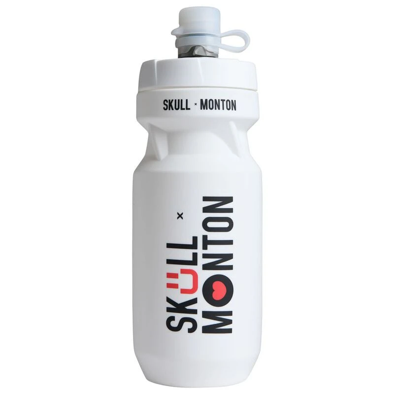 Monton Skull Monton 24 Water Bottle (White) | Sportpursuit.com