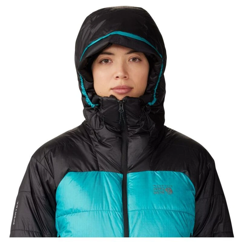 Mountain Hardwear Womens Phantom Belay Jacket (Synth Green/Black) | Sp