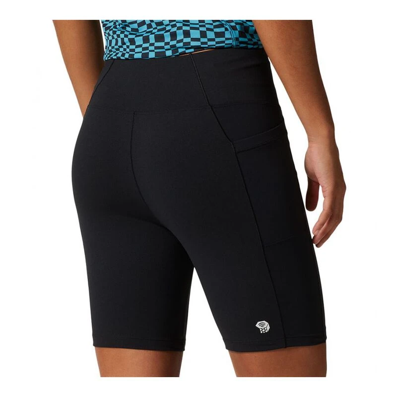 Mountain Hardwear Womens Mountain Stretch High Rise Shorts (Black) | S