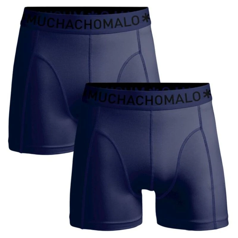 Muchachomalo Mens 2-Pack Microfiber Boxers Underwear (Navy) | Sportpur
