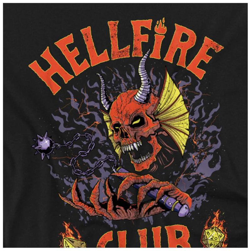 Netflix Collection Hellfire Club Classic Metal Short-Sleeve T-Shirt (B