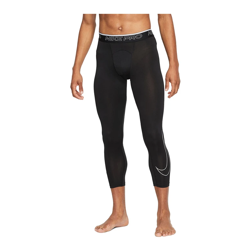 Nike Collants NP Dri-Fit 3QT Homme (Noir/Blanc) | privatesportshop.fr