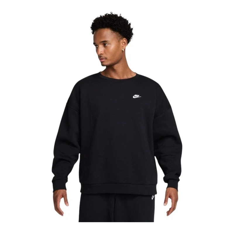 Nike Pull Sportswear Club OverSize Homme (Noir) | privatesportshop.fr