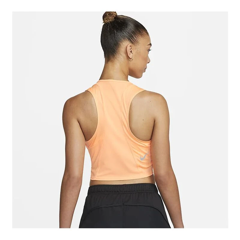 Nike Womens Fast Dri Fit Singlet (Peach Cream/Reflective Silv) | Sport