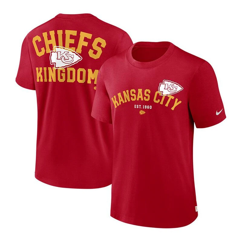 Nike Mens Kansas City Chiefs Heavyweight T-Shirt (Red) | Sportpursuit.