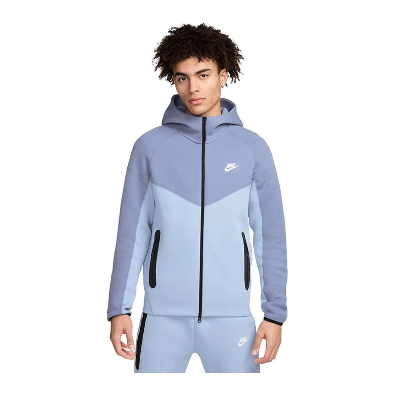Nike Mens Tech FZ Hoody (Blue) | Sportpursuit.com