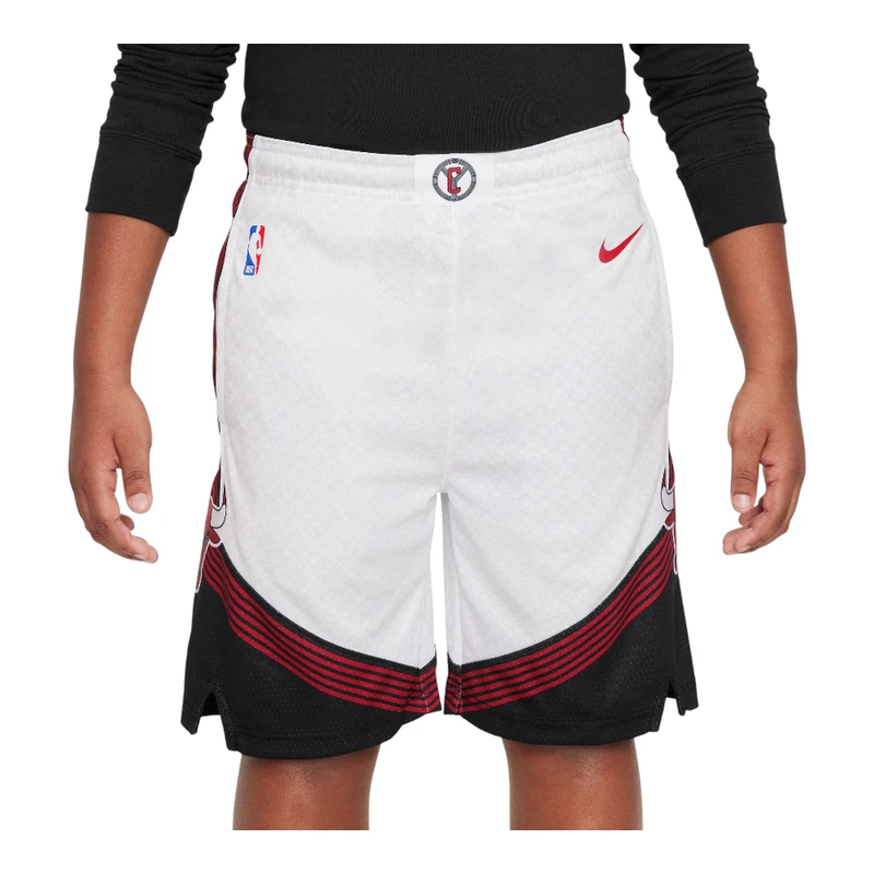 Nike Short Chicago Bulls Garçons (Blanc) | privatesportshop.fr