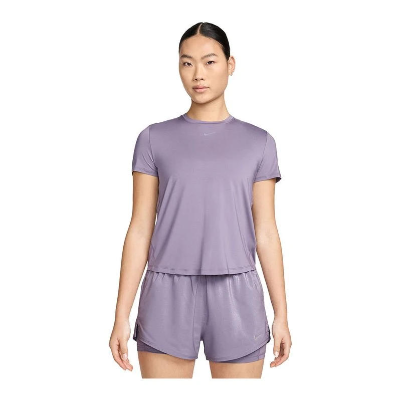 Nike Womens One Classic DF T-Shirt (Purple) | Sportpursuit.com