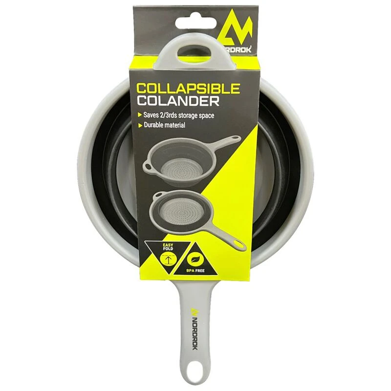 Nordrok Collapsible Colander (Black/Grey) | Sportpursuit.com