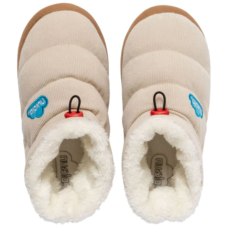 Nuvola Boot Home Cordy Slippers (Cream) | Sportpursuit.com