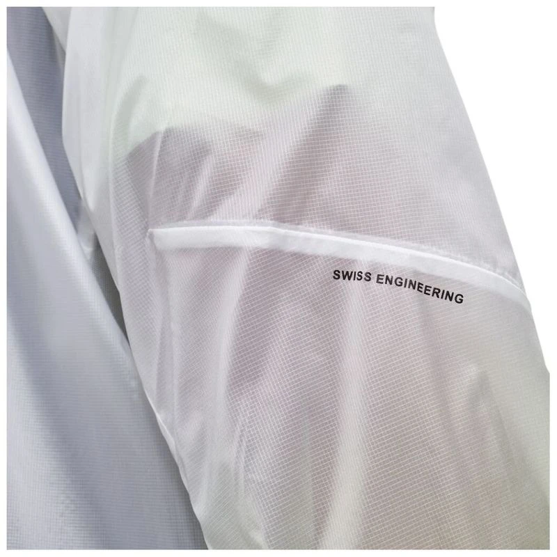 On Running Mens Zero Windproof Jacket (White | Meadow) | Sportpursuit.