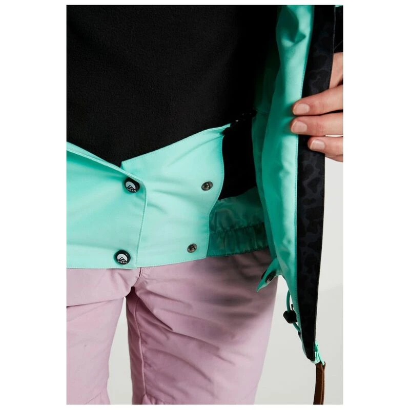 OOSC Womens 1080 Jacket (Black Leopard Print) | Sportpursuit.com