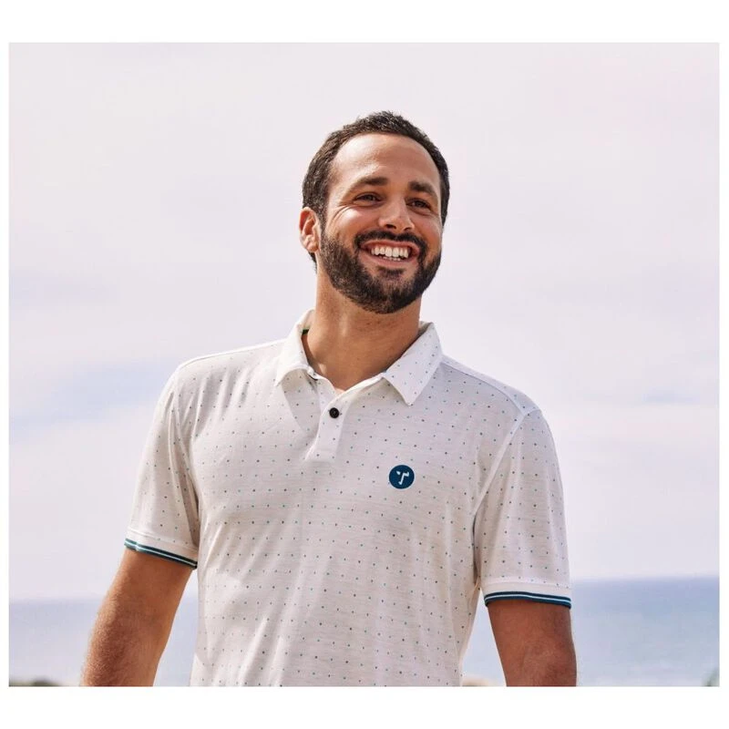 Oceantee Mens Earth Lightweight Polo Shirt (White) | Sportpursuit.com