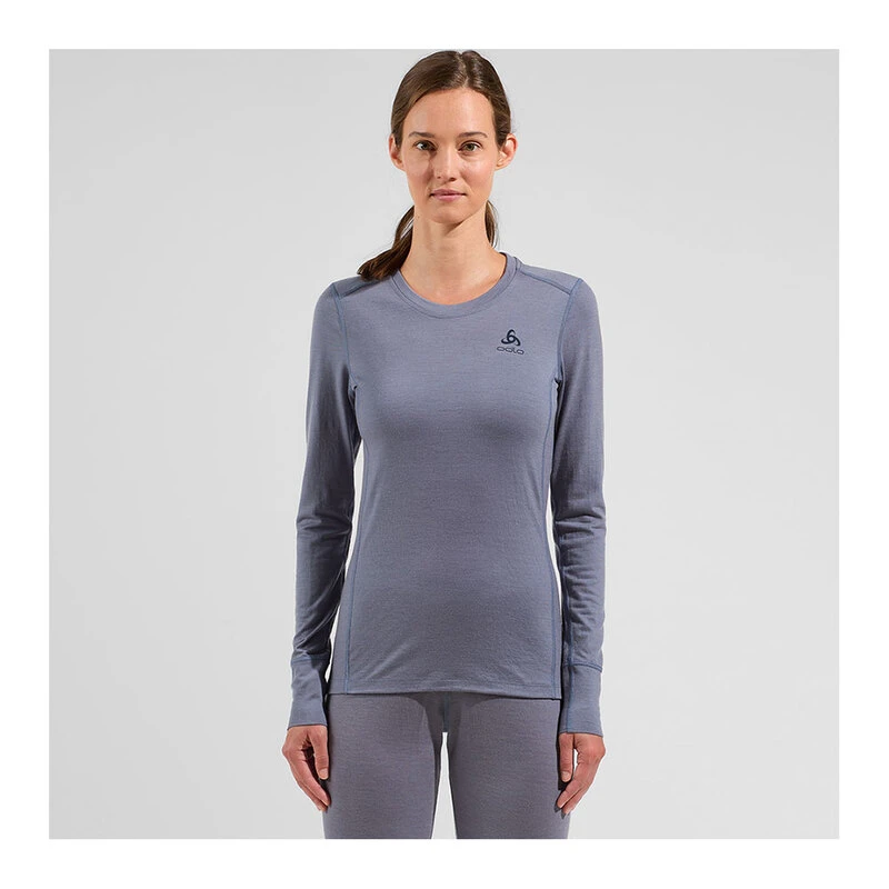 Odlo Womens Merino 200 Baselayer (Grey) | Sportpursuit.com