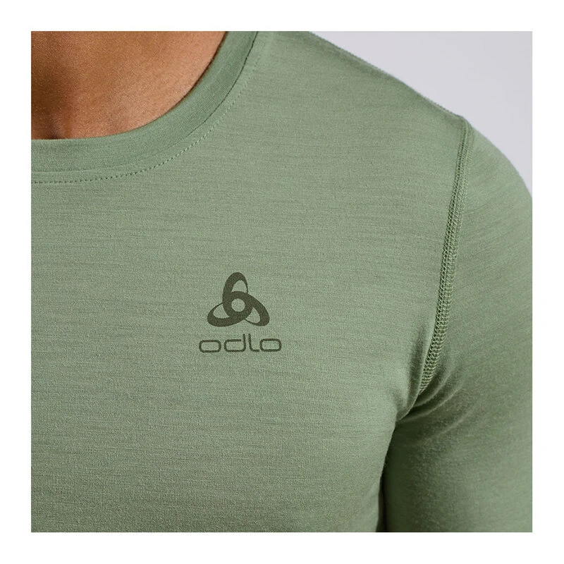Odlo Mens Merino 200 Baselayer (Green) | Sportpursuit.com