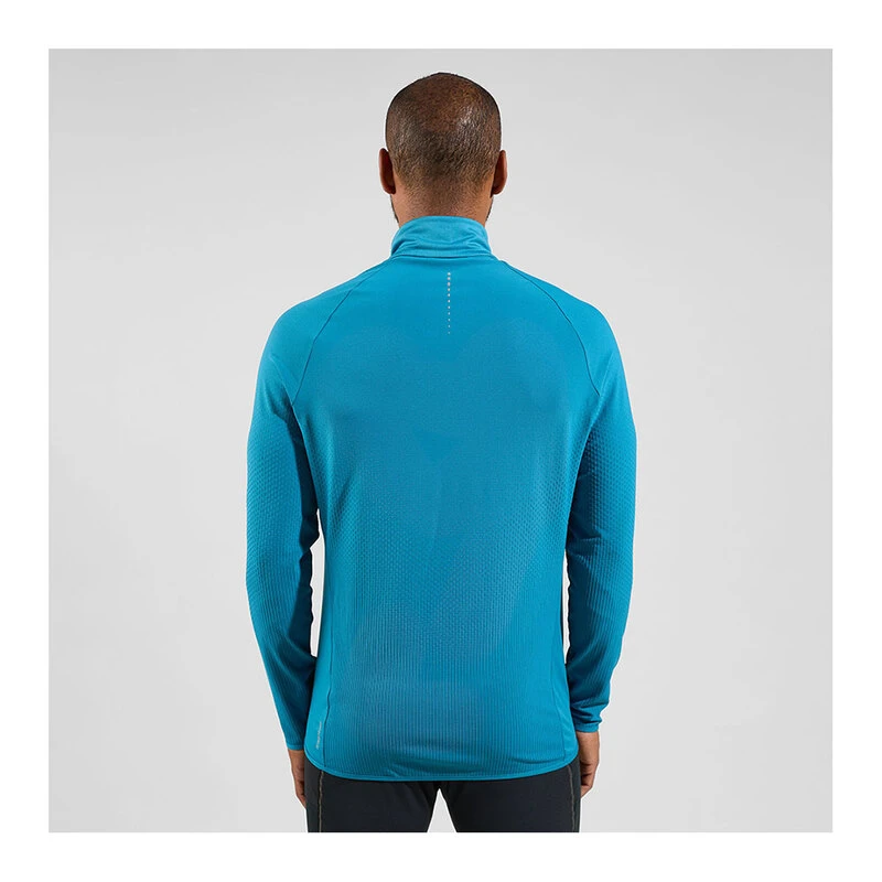 Odlo Mens Zeroweight Warm Hybrid Jacket (Blue) | Sportpursuit.com