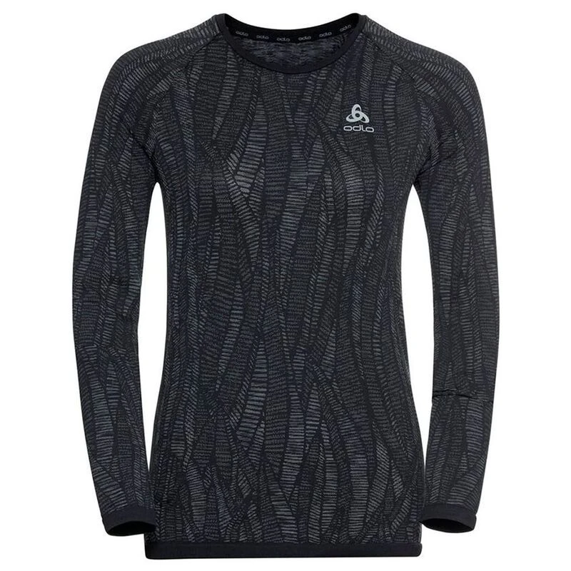 Odlo Womens Blackcomb Light Baselayer (Black/Space Dye) | Sportpursuit