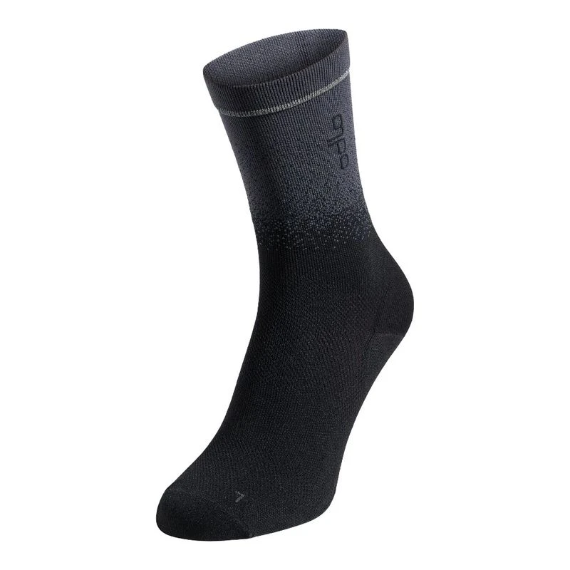Odlo Ride Light Reflective Socks (Black) | Sportpursuit.com