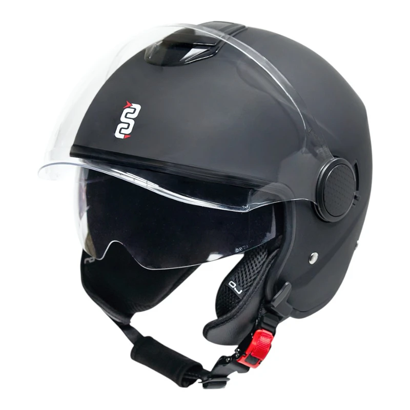 Oj Atsmosfere Metropolitaine Sogno Motorbike Helmet (Black) | Sportpur