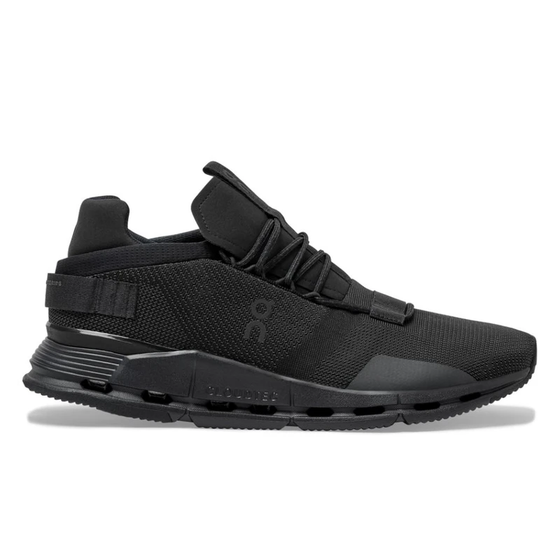On Running Mens Cloudnova 1 Running Shoes (Black/Eclipse) | Sportpursu