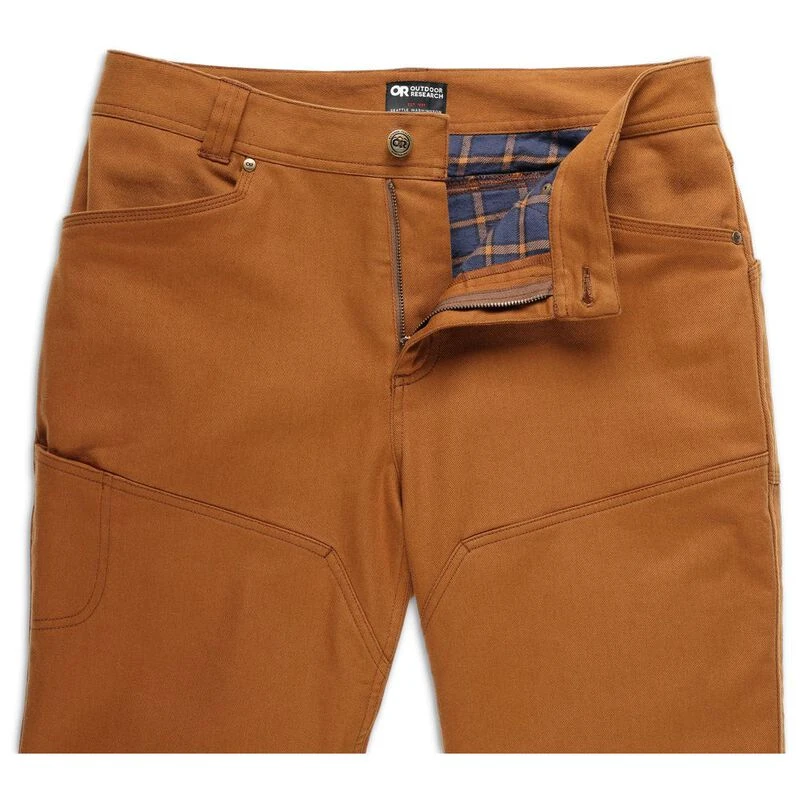 Outdoor Research Mens Lined Work Trousers (Saddle) | Sportpursuit.com