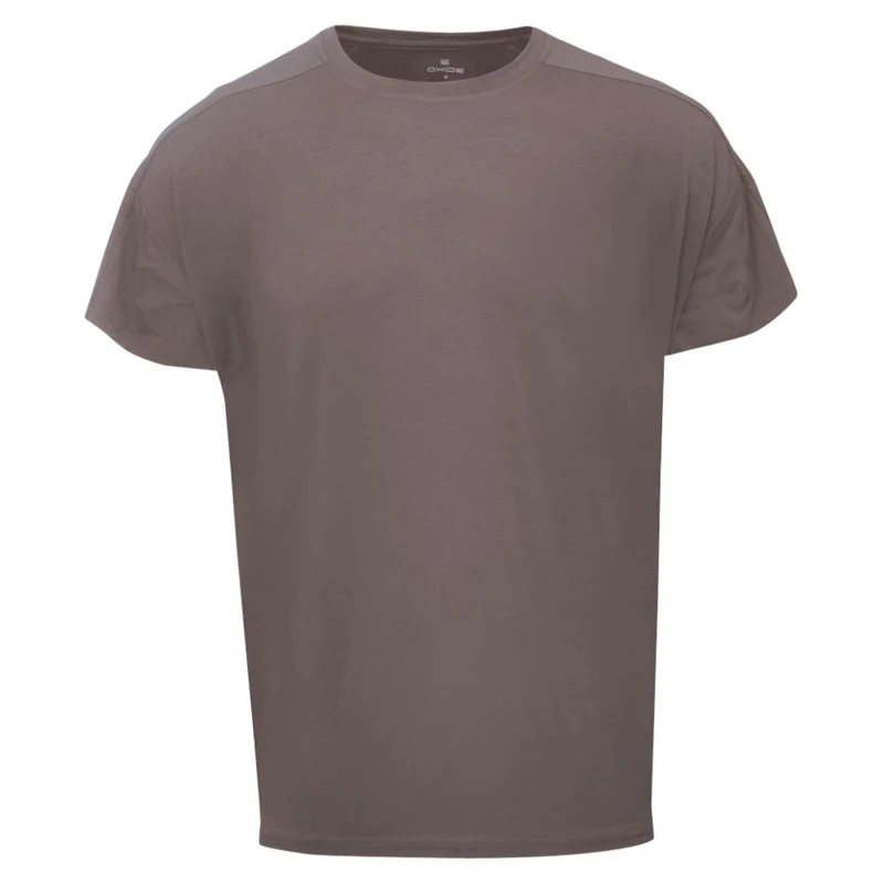 Oxide Tee-shirt manches courtes Plain Homme (Marron) | privatesportsho