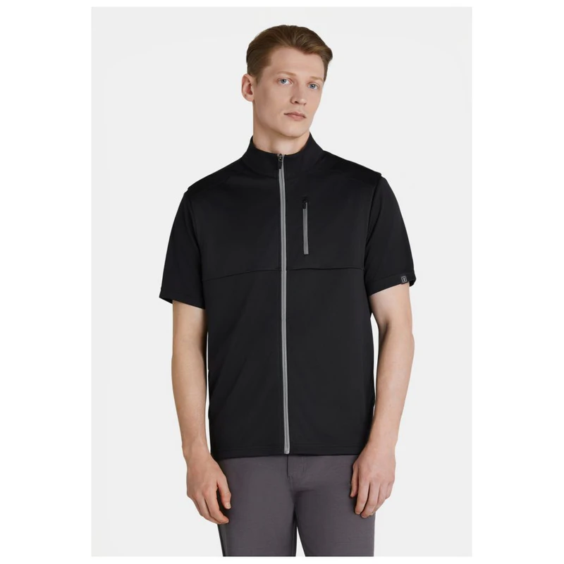 PGA Tour Mens Lightweight Water Resistant Vest (Caviar) | Sportpursuit