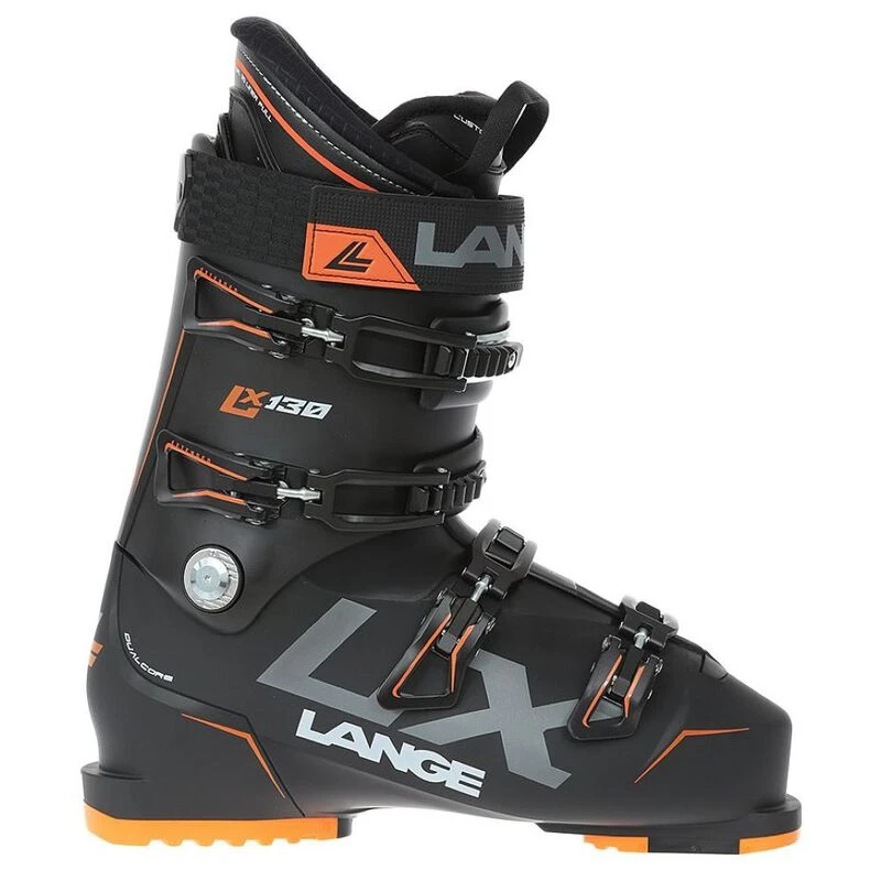 Lange Mens LX 130 20/21 Ski Boots (Black/Orange) | Sportpursuit.com