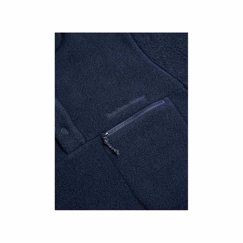 Peak Performance Mens Fleece Snap Pullover (Blue Shadow) | Sportpursui
