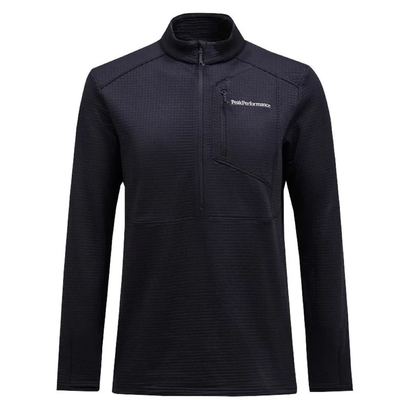 Peak Performance Mens Trail Polartec 1/2 Zip Pullover (Black) | Sportp