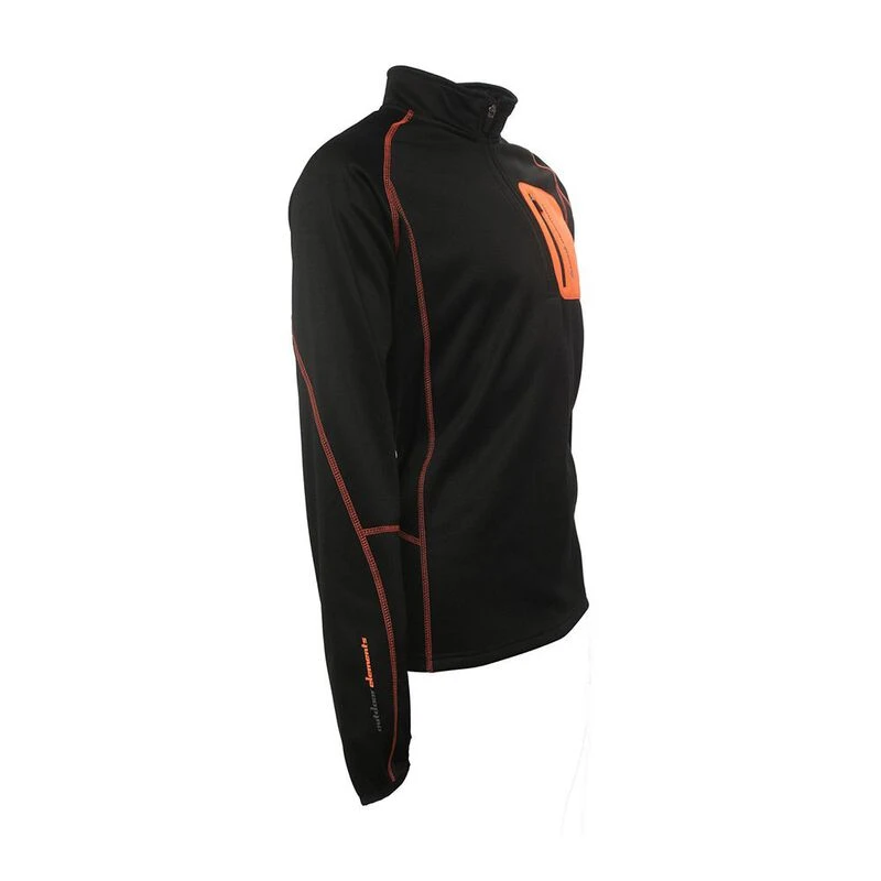 PeakMountain Mens Ceruno WZ Hoody (Black) | Sportpursuit.com