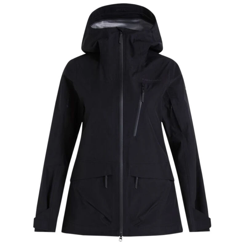 PeakPerformance Womens Vertical 3L Jacket (Black) | Sportpursuit.com