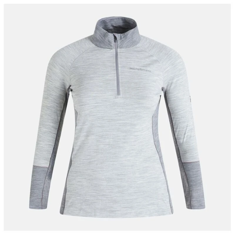 Peak Performance Womens Magic Pullover (Med Grey Melange/Grey Melange)