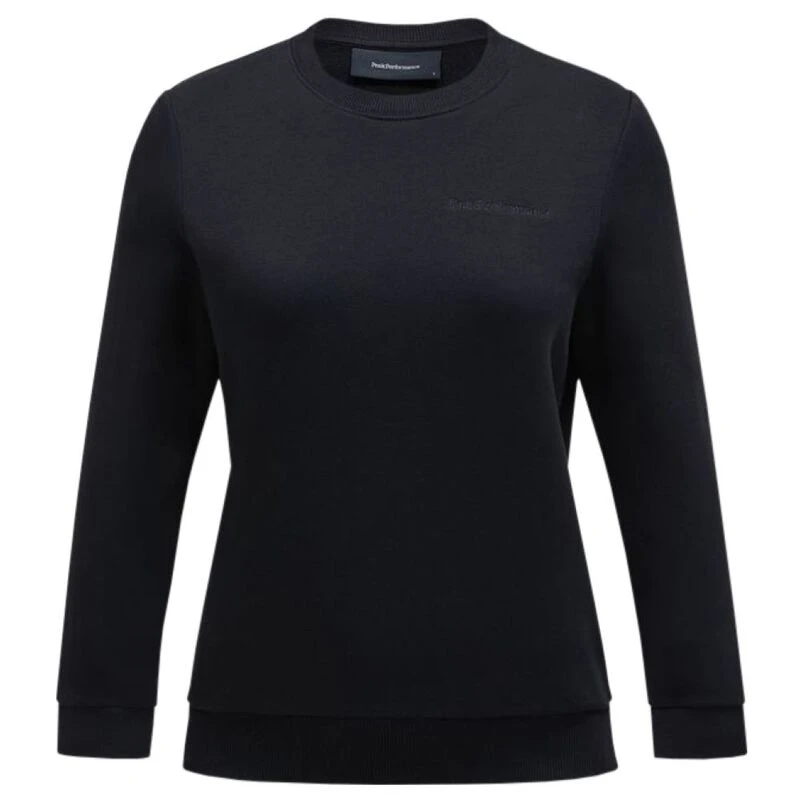 PeakPerformance Womens Original Small Logo Pullover (Black) | Sportpur