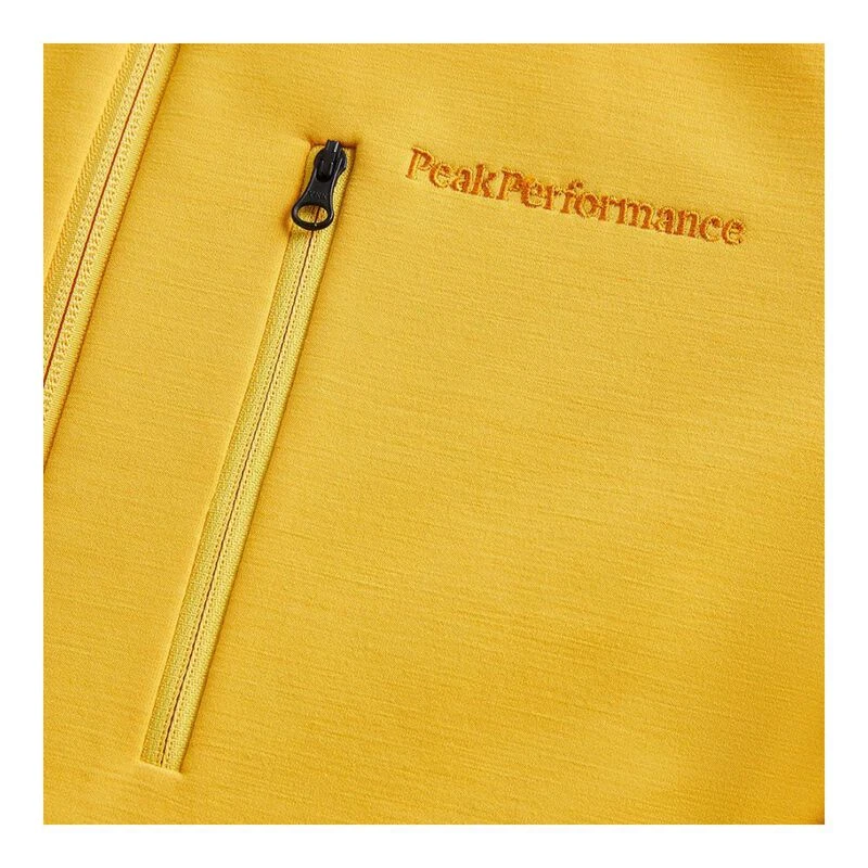 PeakPerformance Mens Vertical Jacket (Yellow) | Sportpursuit.com